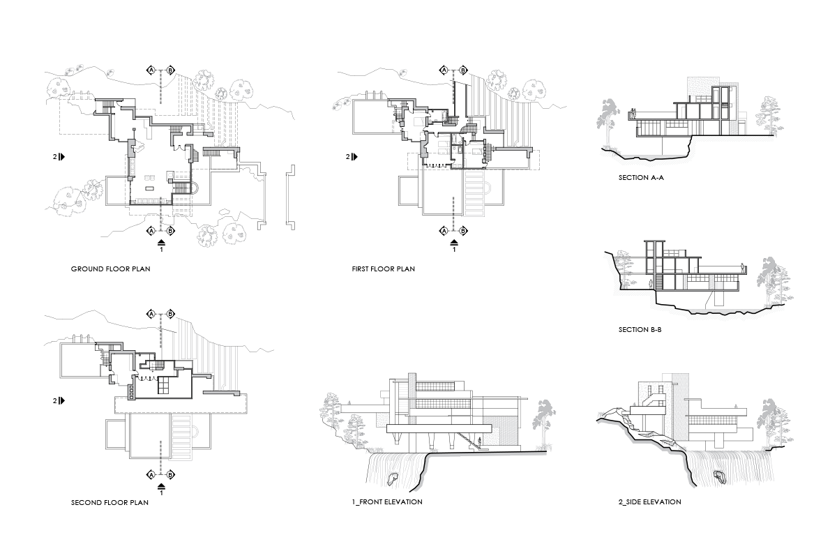 خانه آبشار | فرانک لوید رایت - رسانه خبری جهان معماری